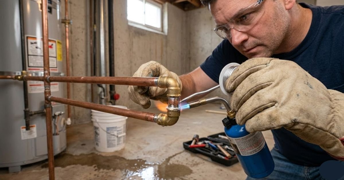 How to Fix a Copper Pipe Leak at the Joint - Plumbing Guider