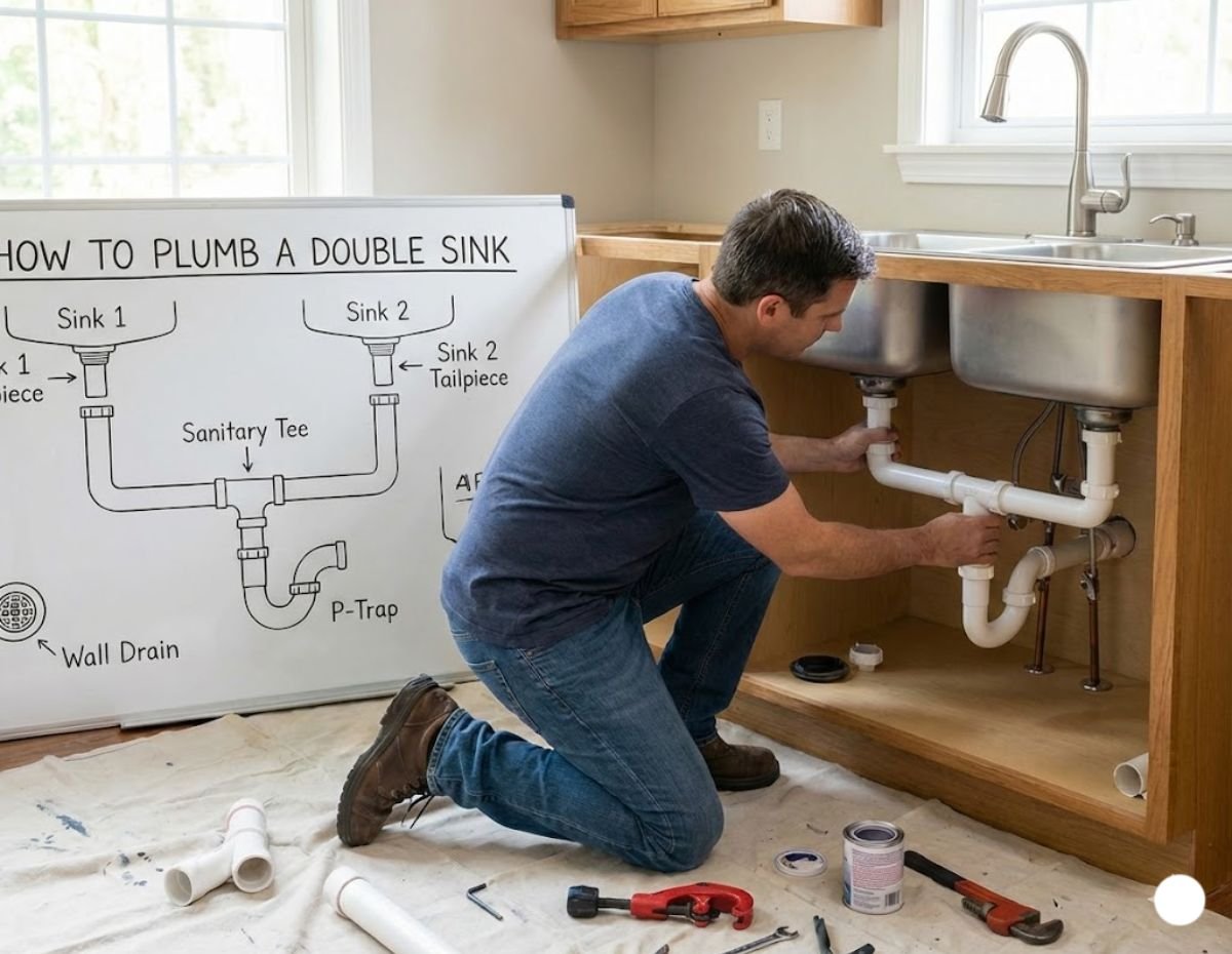 How to Plumb a Double Sink: Step by Step - Plumbing Guider
